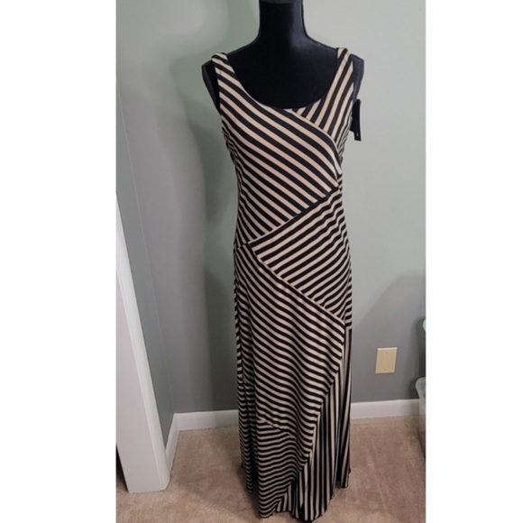 AB Studio | Dresses | Nwt Black And Tan Ab Studio Maxi Dress | Poshmark
